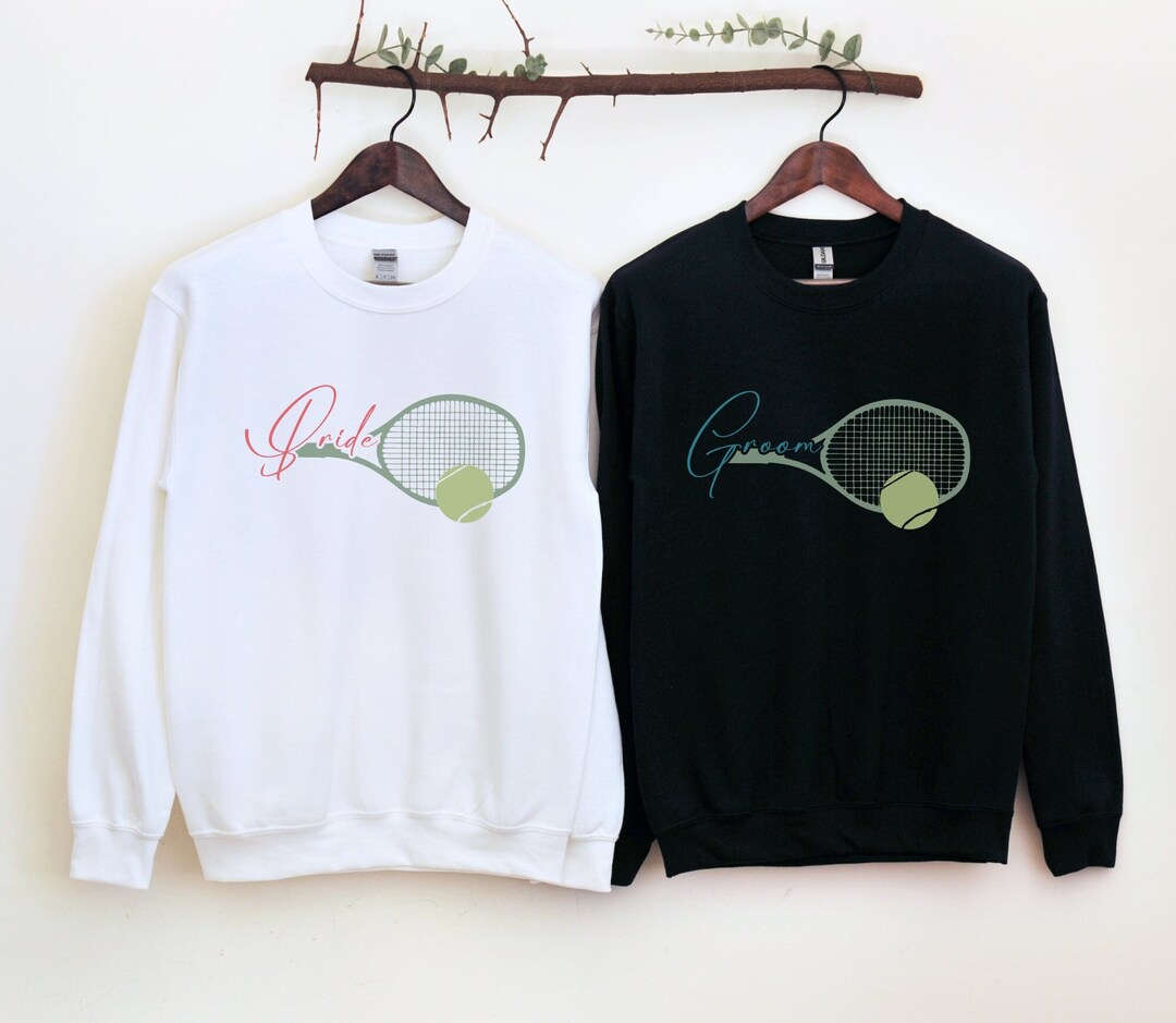Bride & Groom Tennis Player Couple Sweatshirt, Future Wife Husband ...