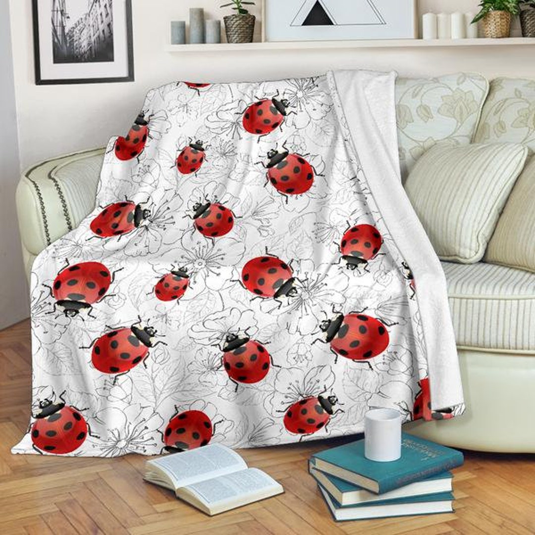 Ladybug Blanket for Ladybird Lovers, Custom Lady Bug Micro Fleece ...