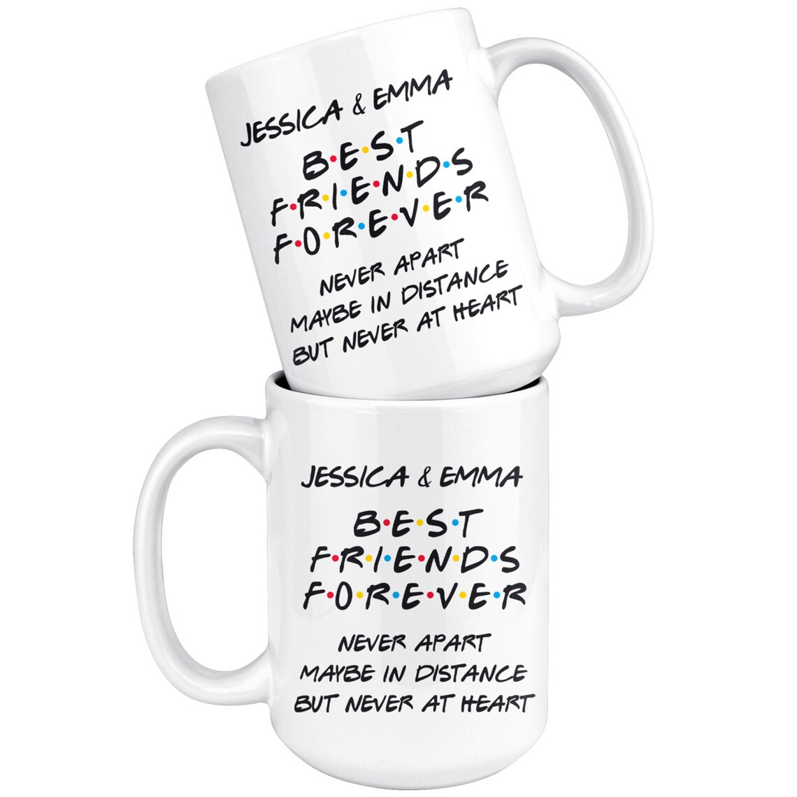 Personalized Best Friends Coffee Mug Best Friends Forever - Etsy
