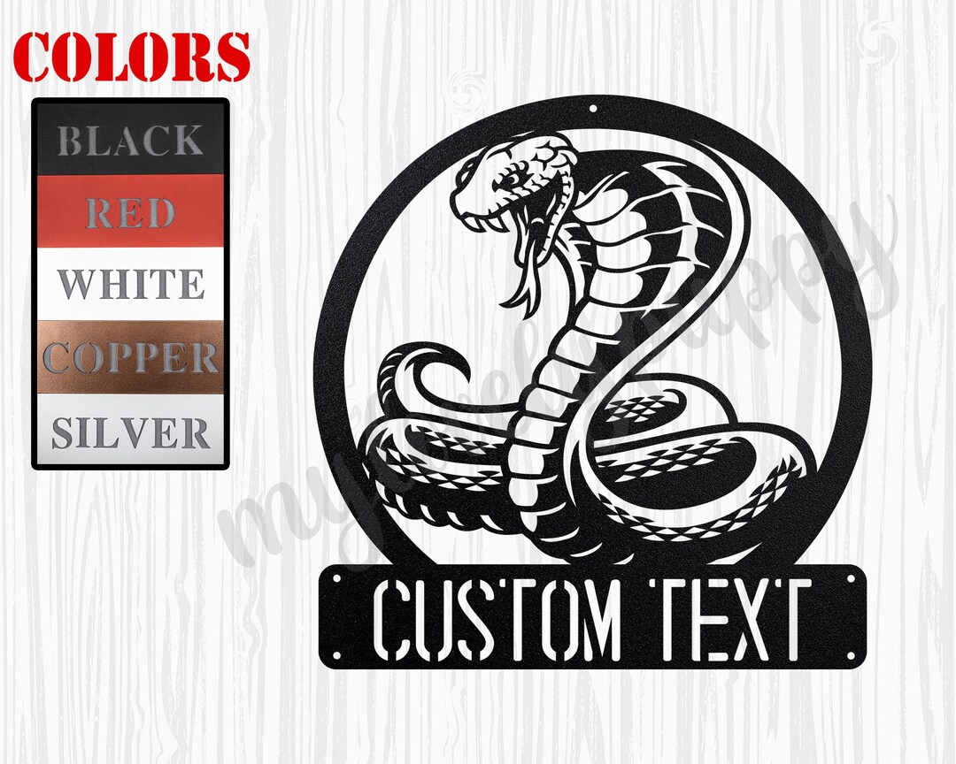 Custom Cobra Sign Gift for Dad, Cobra Sign Garage Gift, Gift for Him ...