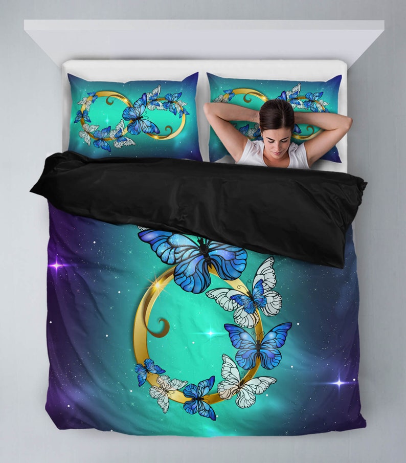 Butterfly Infinity Bedding Duvet Cover Set for Kids and | Etsy