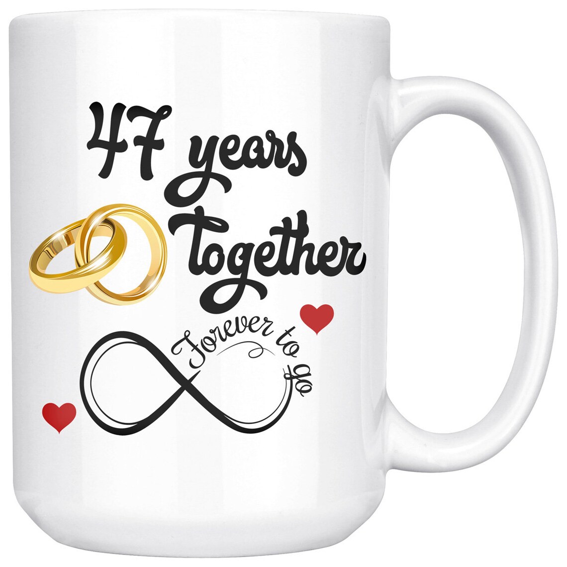 47th Wedding Anniversary Gift for Him and Her, Married for 47 Years ...