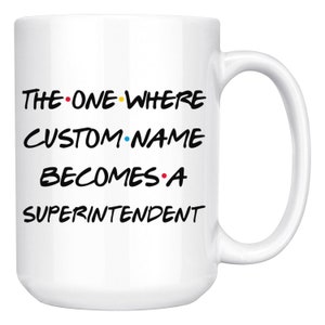 Personalized Staff Superintendent Promotion Mug, Staff Supt Promotion ...