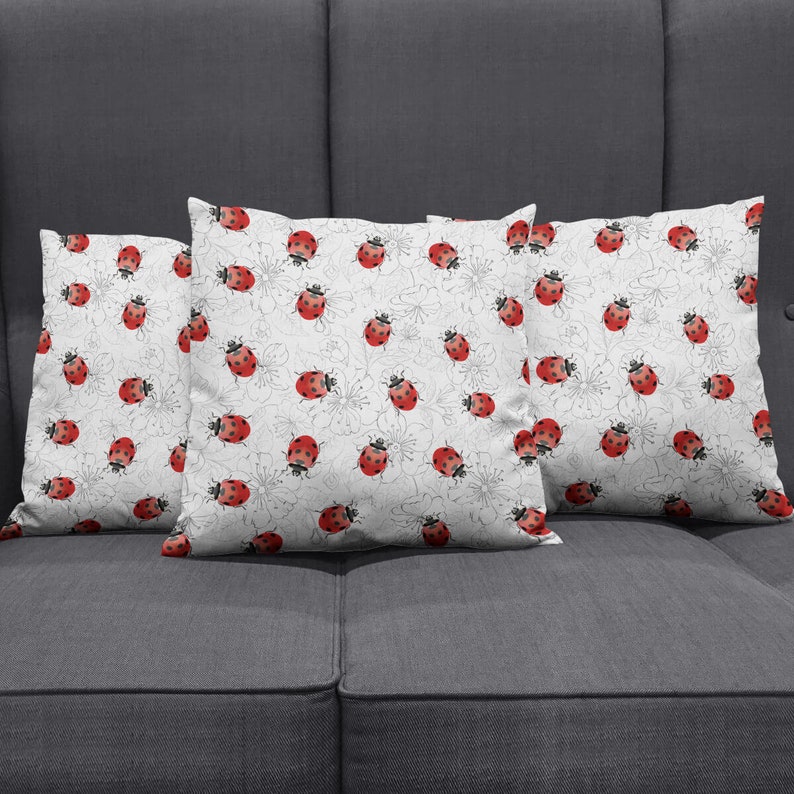 Ladybug Pillow Ladybug Lady Bug Cushion Lover Gift Pretty | Etsy