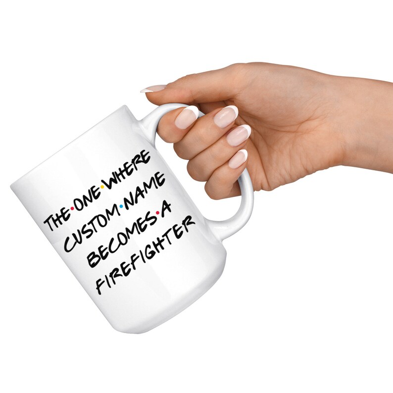 Personalized Firefighter Coffee Mug Firefighter Promotion - Etsy