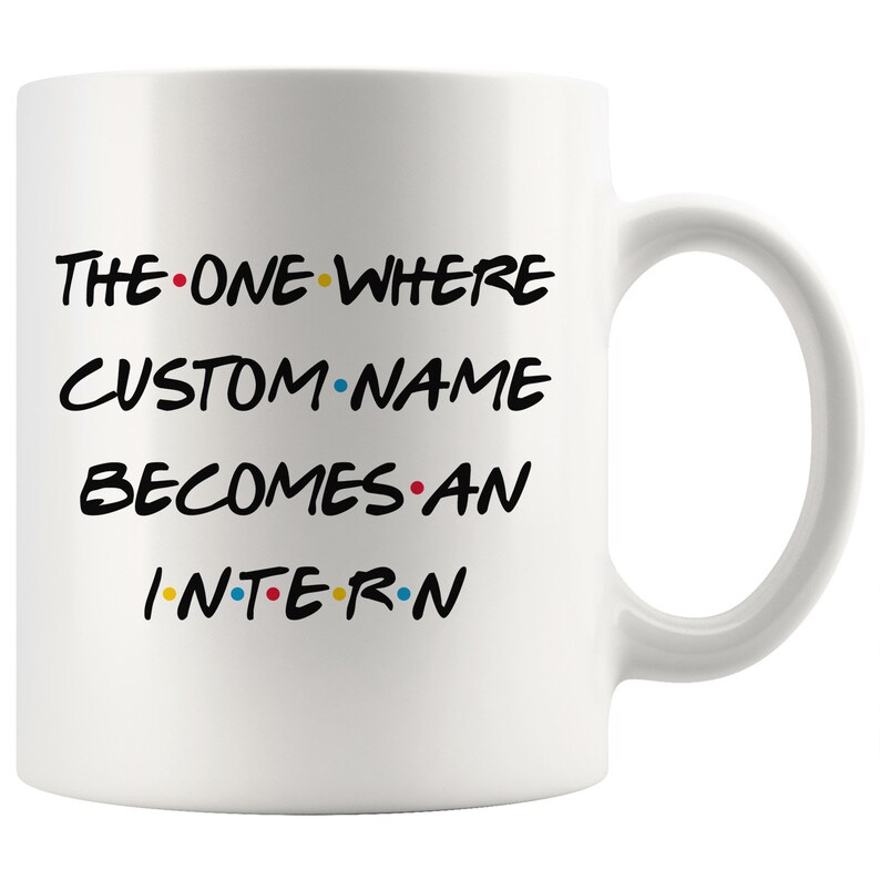 Personalized Intern Coffee Mug Intern Promotion Present Best - Etsy