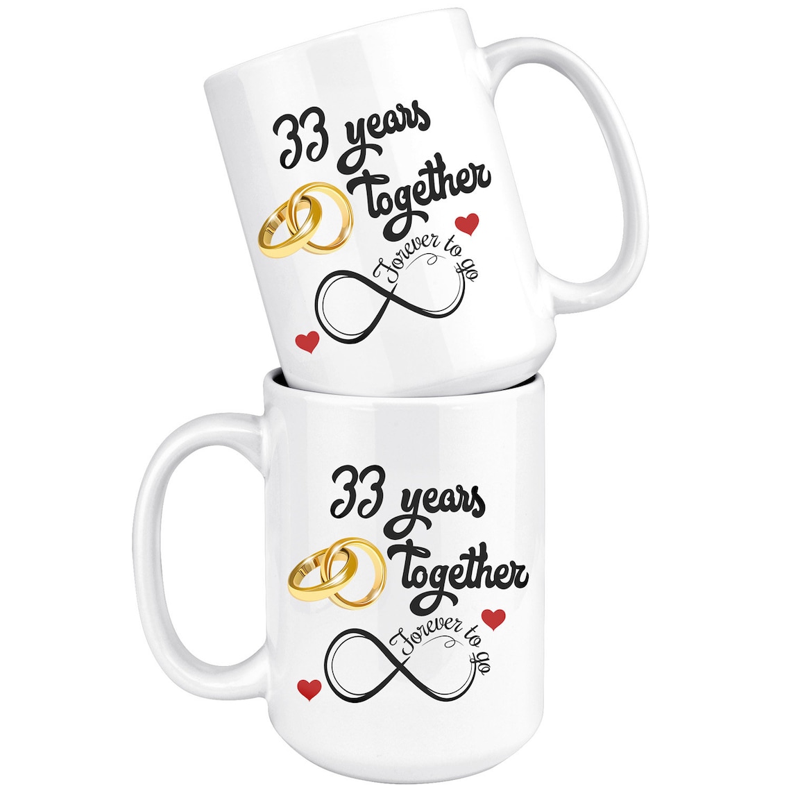 33rd Wedding Anniversary Gift for Him and Her, Married for 33 Years ...