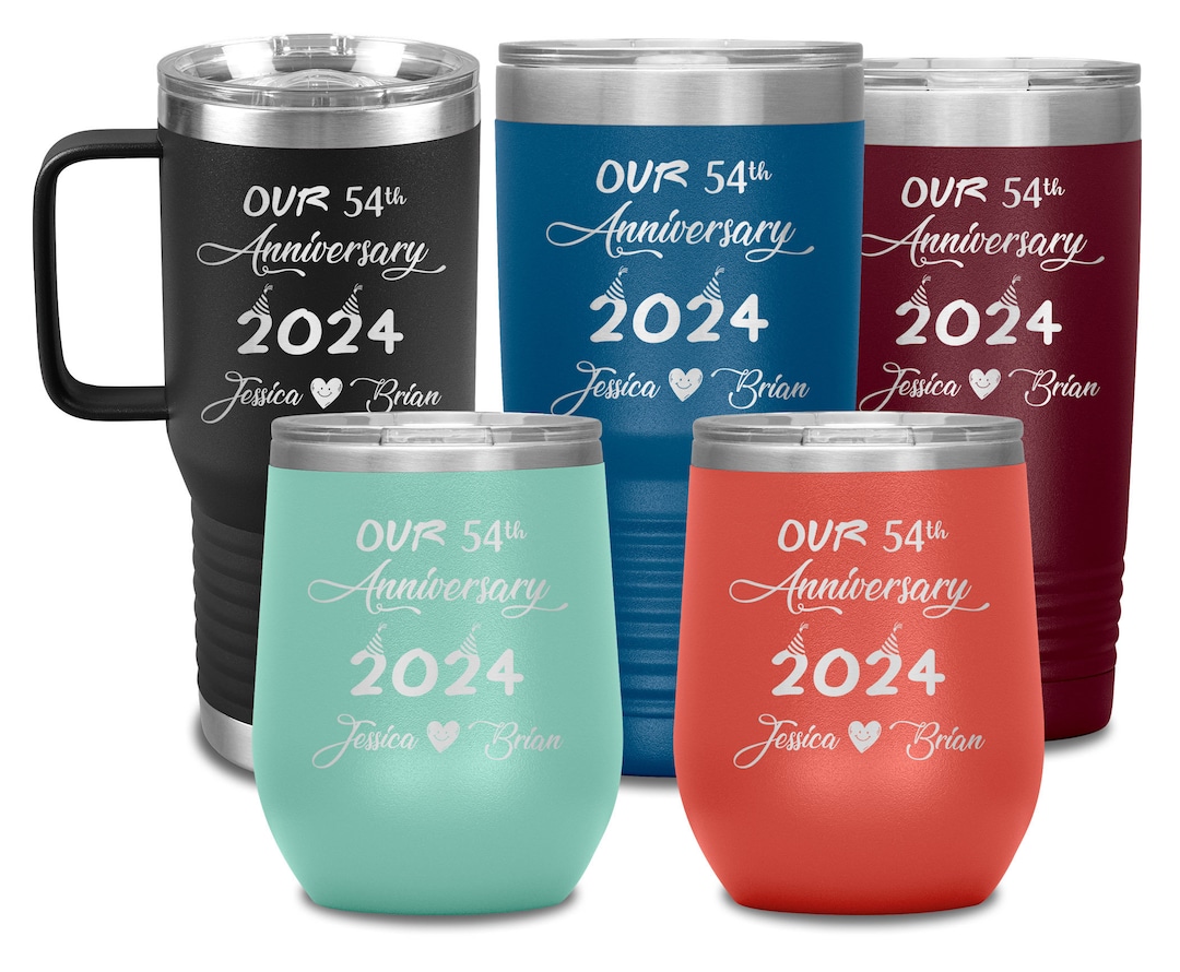 Personalized 54th Wedding Anniversary Gift for Him and Her, Fifty ...