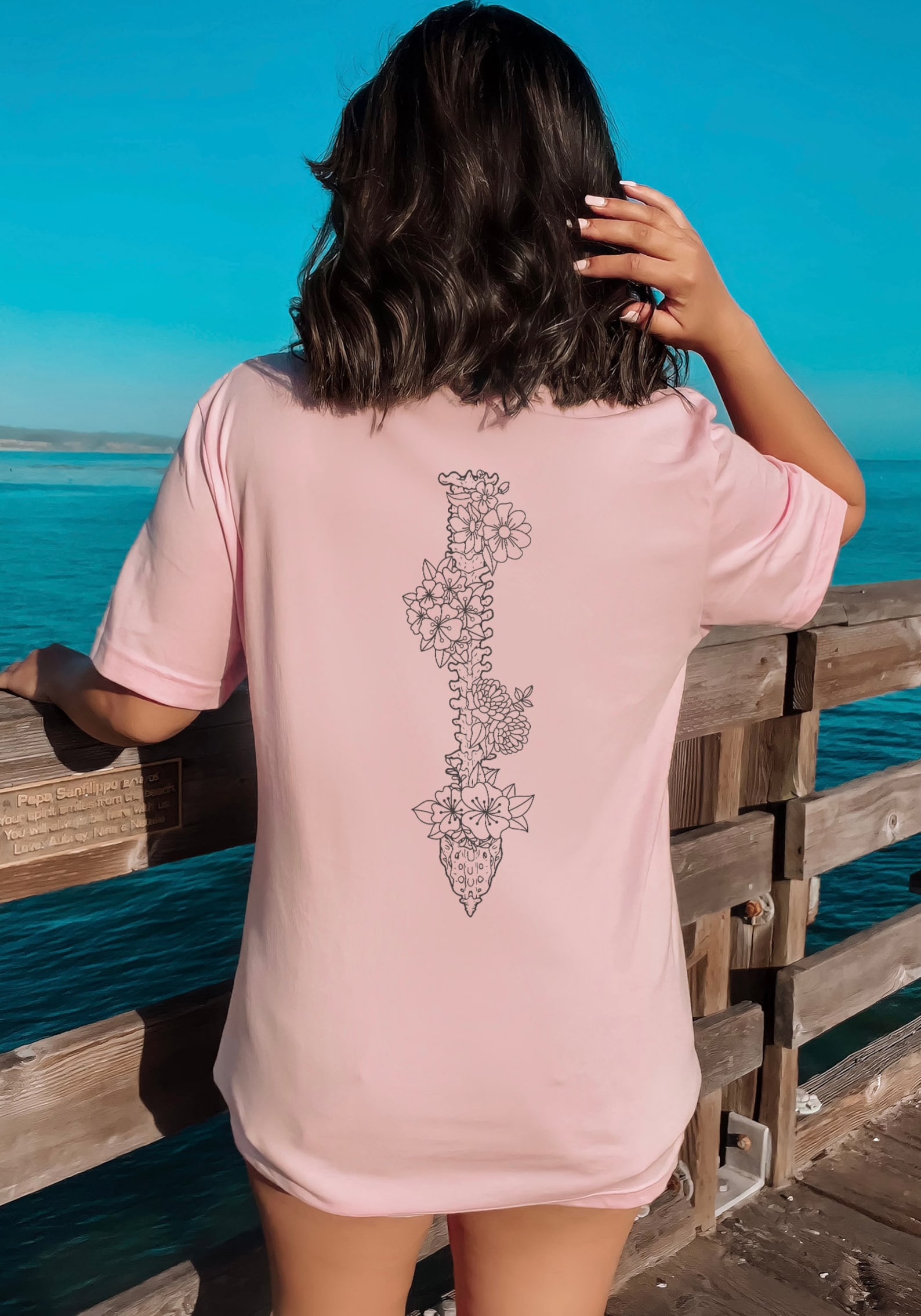 Floral Spine Shirt, Grow Through It, Scoliosis Surgery Shirt, Spinal ...