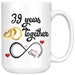 39th Wedding Anniversary Gift for Him and Her, 39th Anniversary Mug for ...