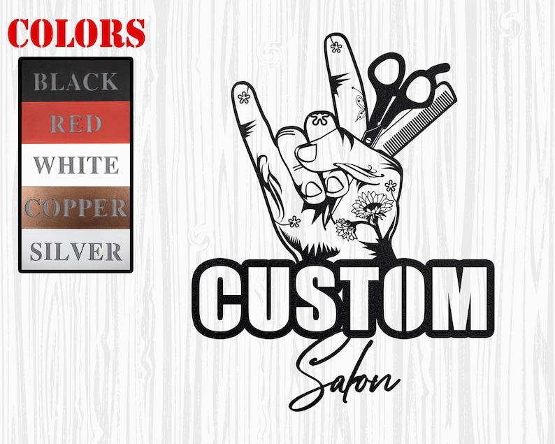 Hair Salon Metal Stylist Sign Hair Salon Welcome Sign - Etsy