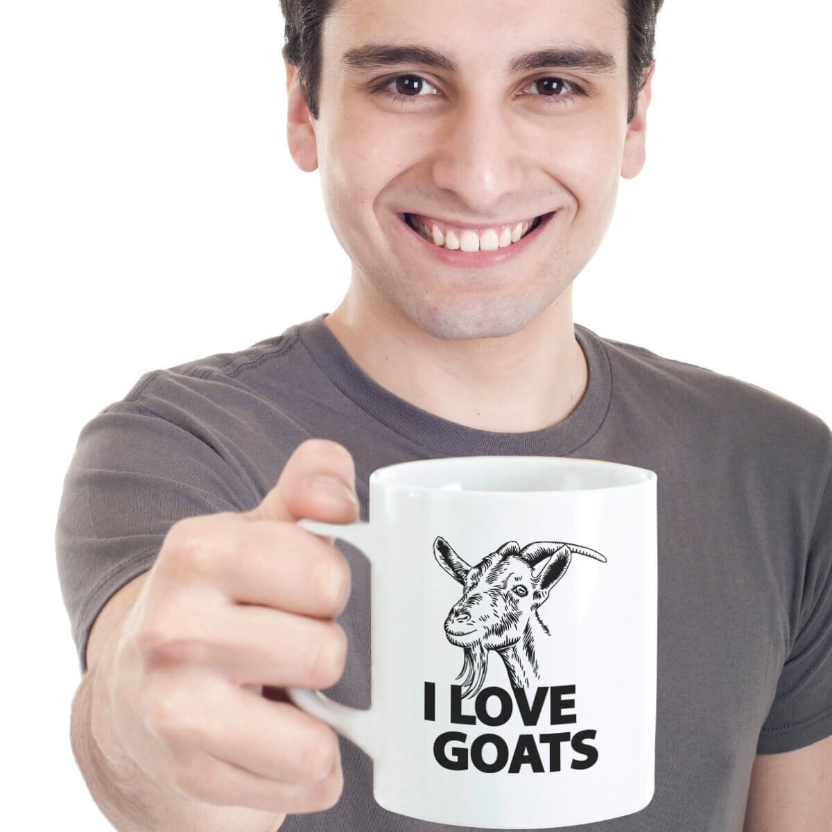 I Love Goats Mug Goat Head Coffee Cup Unique Goat Farmer | Etsy