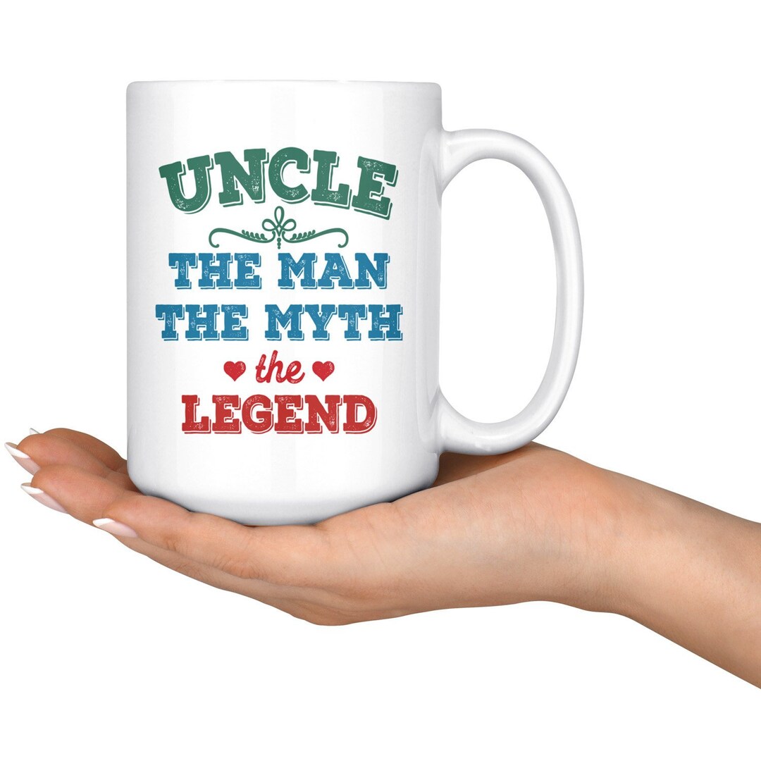 Uncle Man Myth Legend Coffee Mug, Funkle Mugs, Best Uncle Coffee Mug ...