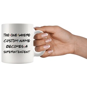 Personalized Staff Superintendent Promotion Mug, Staff Supt Promotion ...