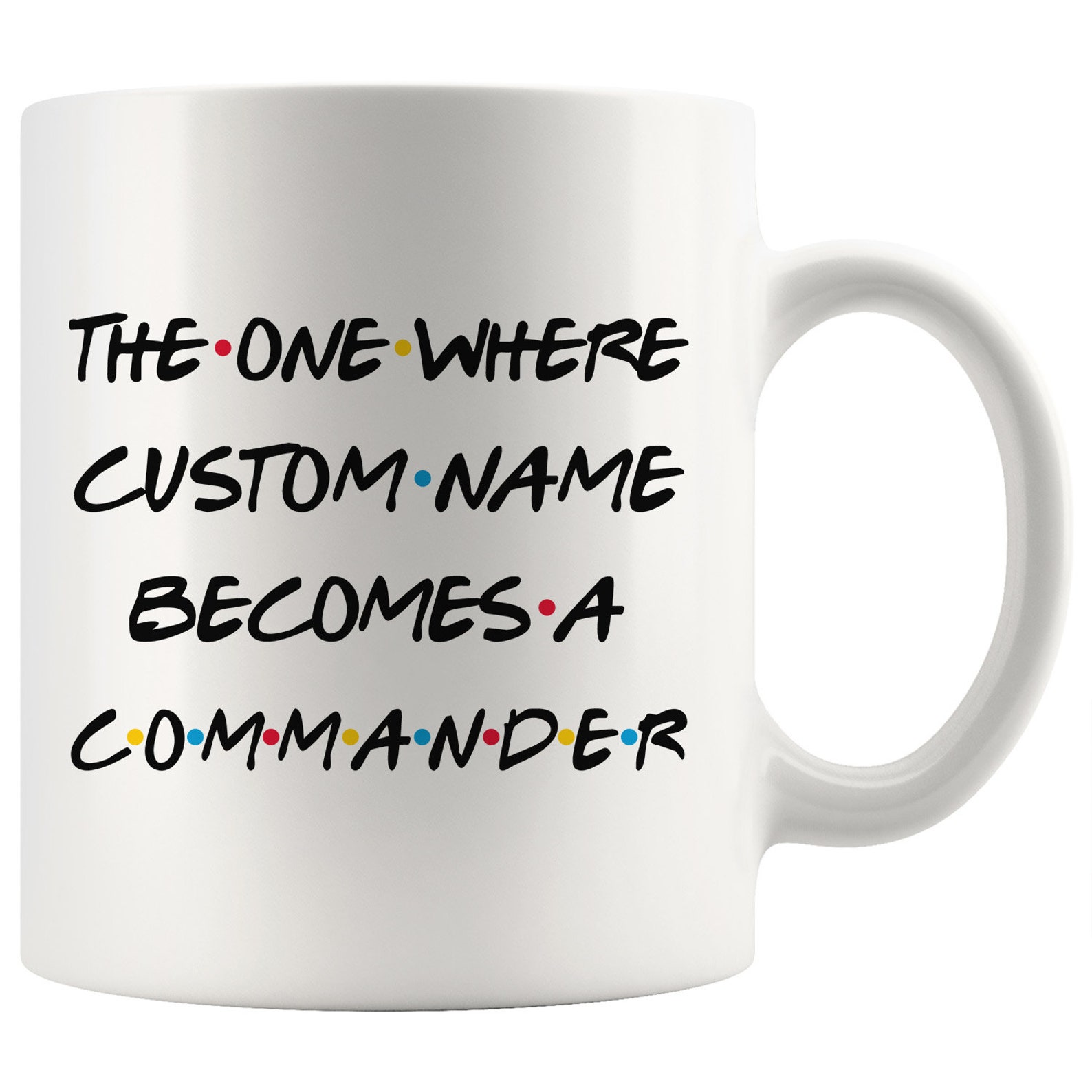 Personalized Commander Mug Commander Promoted Gift Idea Air - Etsy