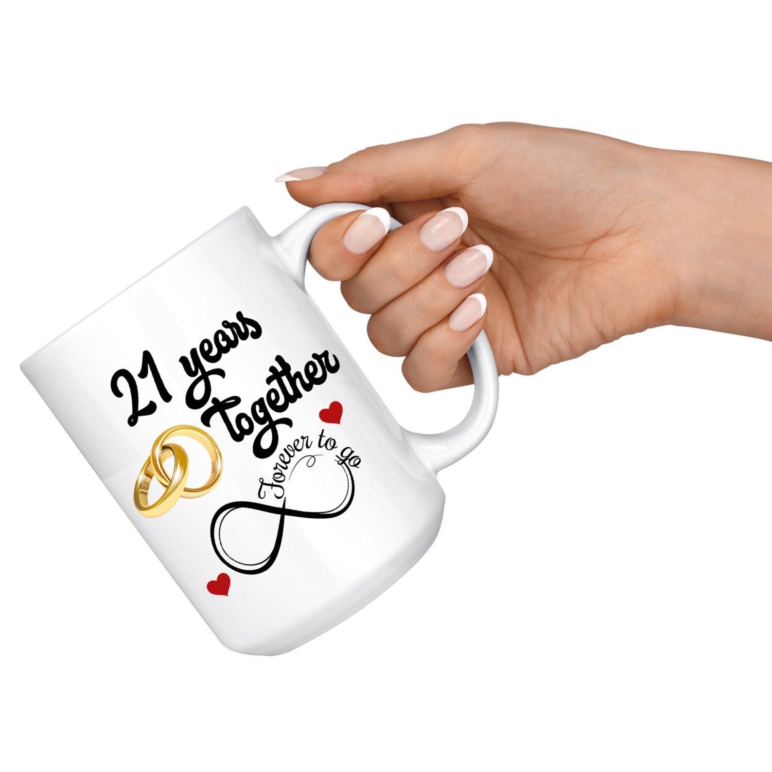 21st Wedding Anniversary Gift for Him and Her, Married for 21 Years ...