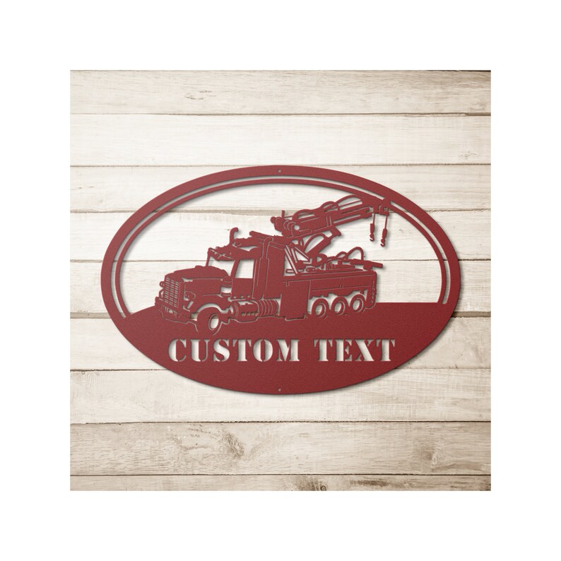 Personalize Tow Truck Sign Custom Metal Tow Truck Sign Truck - Etsy