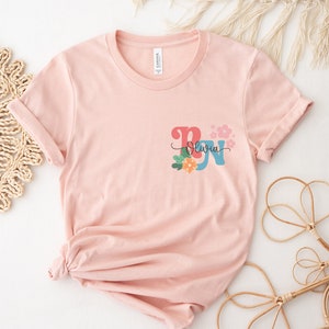 Personalized RN Shirt With Name, Custom RN Shirt, Floral Rn Tees, Gift ...
