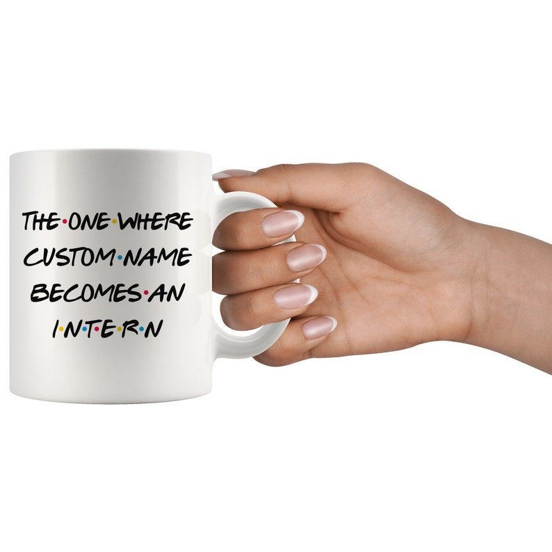 Personalized Intern Coffee Mug Intern Promotion Present Best - Etsy