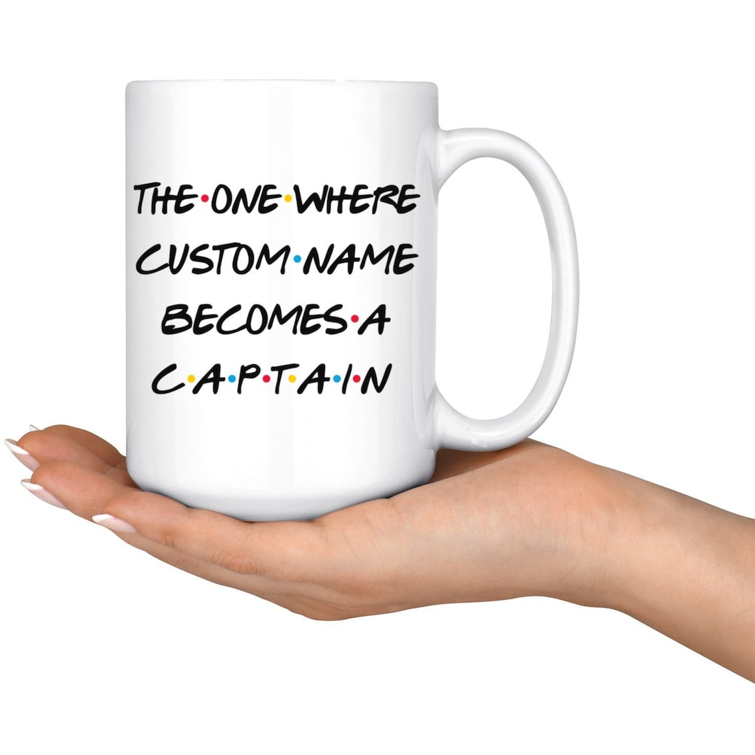 Personalized Captain Coffee Mug, Promotion Gift for Women and Men ...