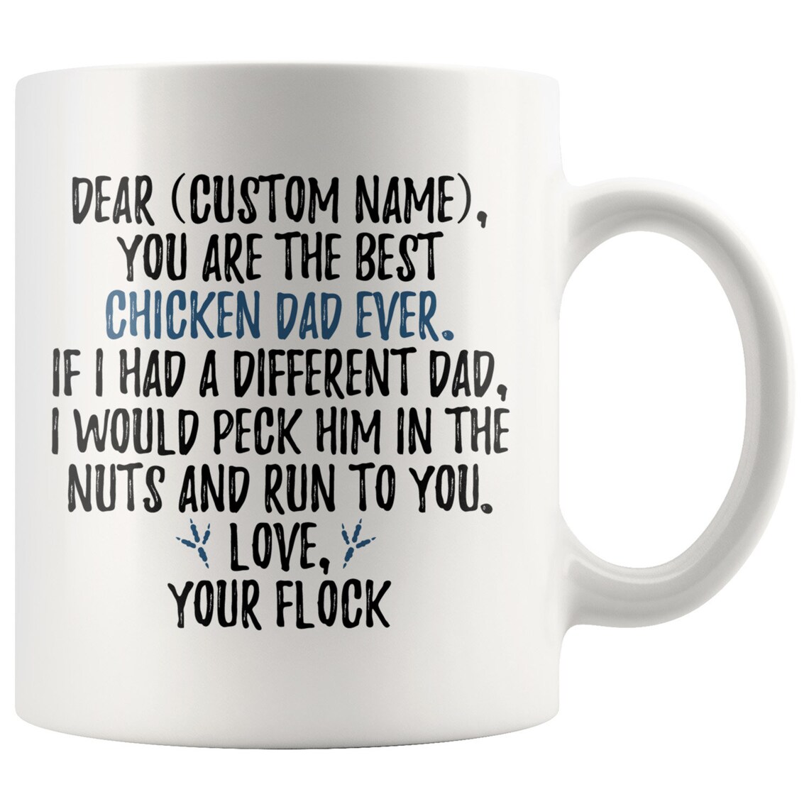 Personalized Chicken Dad Mug Chicken Men Gifts Chicken Daddy - Etsy
