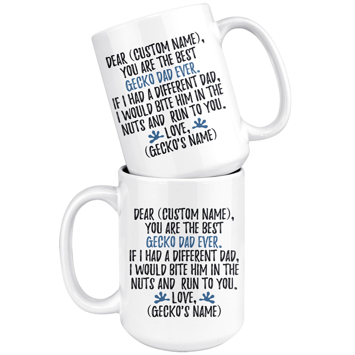 Personalized Gecko Dad Gifts, Gecko Dad Mug, Gecko Owner, Gecko Gifts ...