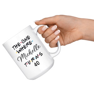 Personalized 40th Birthday Mug, Happy 40th Birthday Party, 40th ...