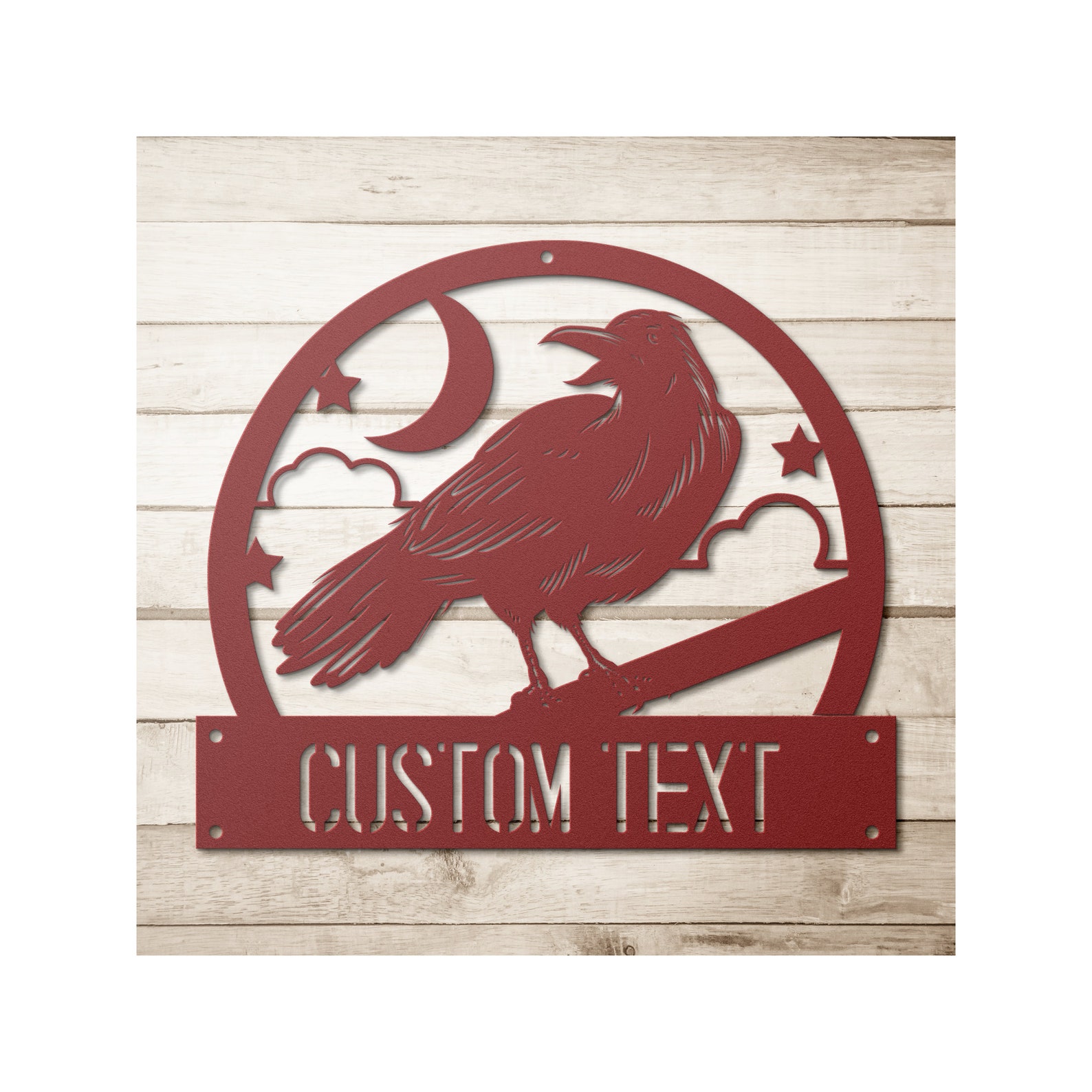 Raven Birdwatch Customized Sign Gift for Him, Raven Name Sign Gift for ...