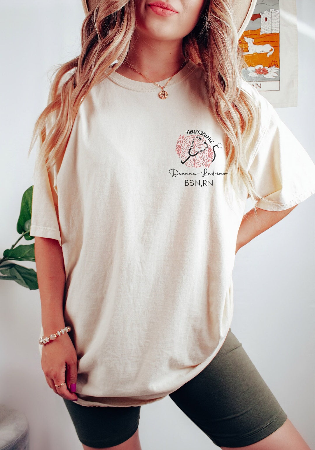 Personalized Brain Anatomy Tee, Comfort Colors Neuroscience Nurse Gift ...