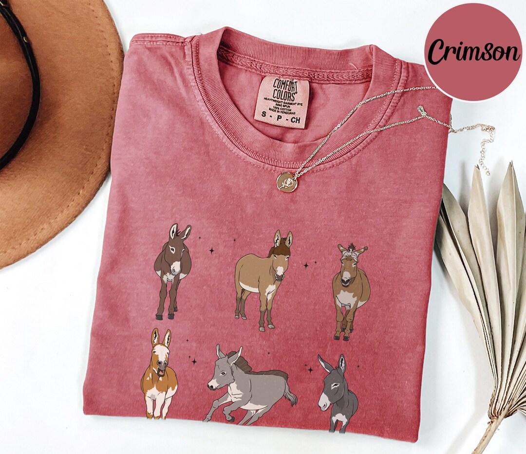 Donkey Lover Comfort Colors T-shirt, Farm Animals Owner Sweatshirt Present, Donkey Mom Dad Owner ...