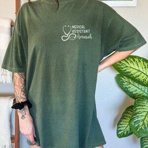 Comfort Colors Custom Medical Assistant Shirt, Personalized Nurse ...