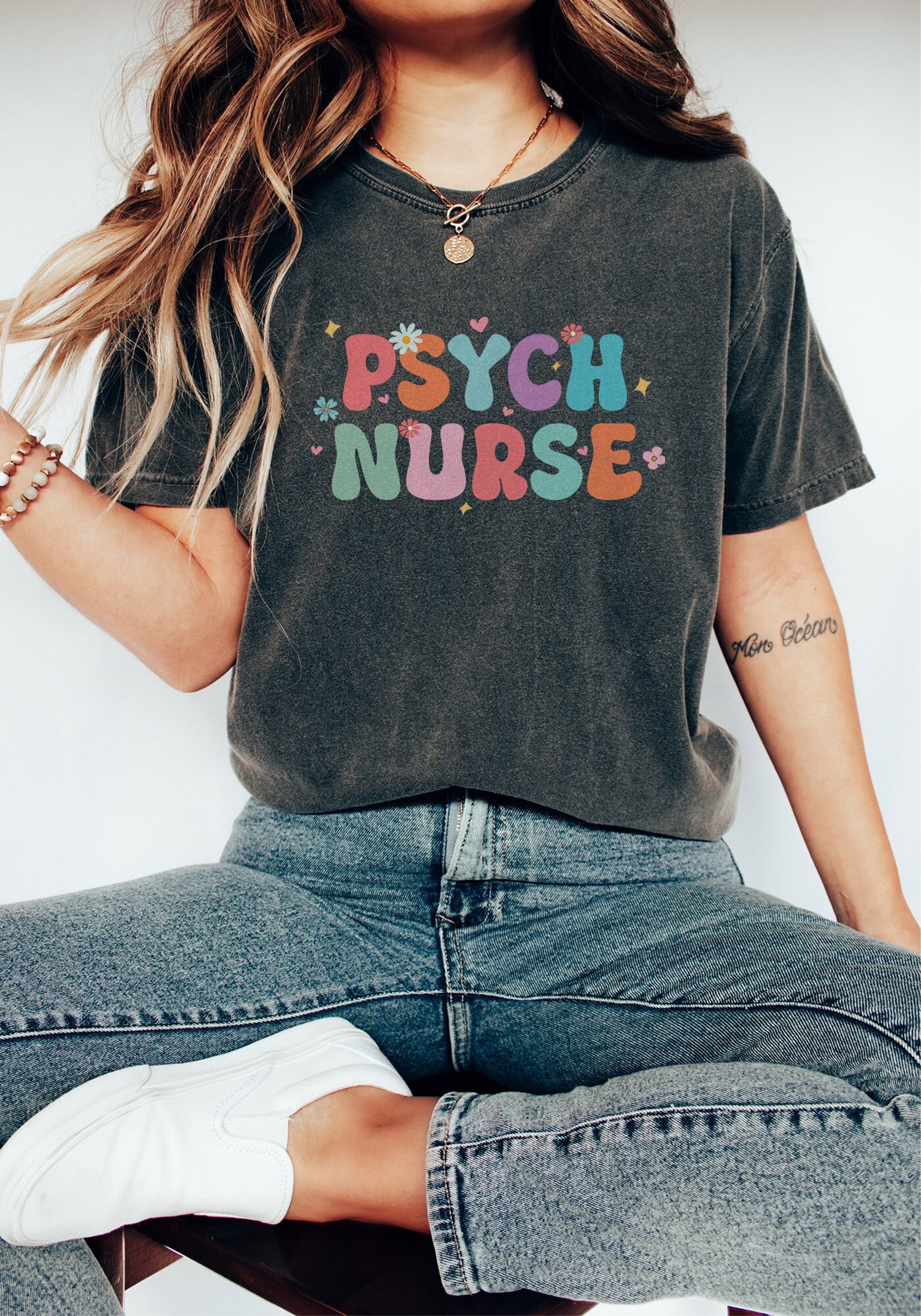 Psych Nurse Retro Shirt, Mental Health Nurse Apparel, Nurse ...