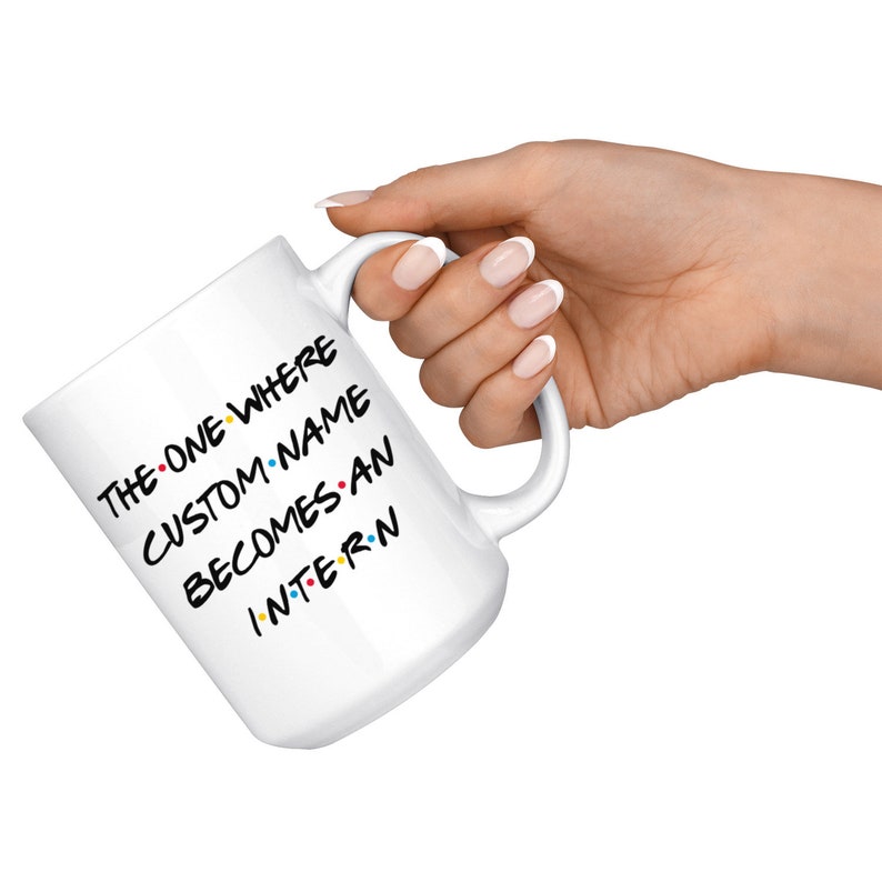 Personalized Intern Coffee Mug Intern Promotion Present Best - Etsy