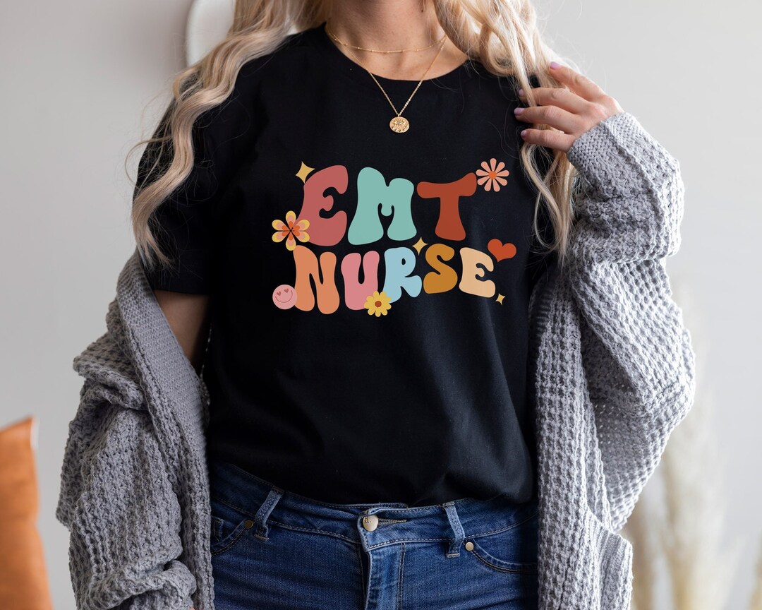 EMT Nurse Retro Shirt, Emergency Medical Technician Tee, First ...