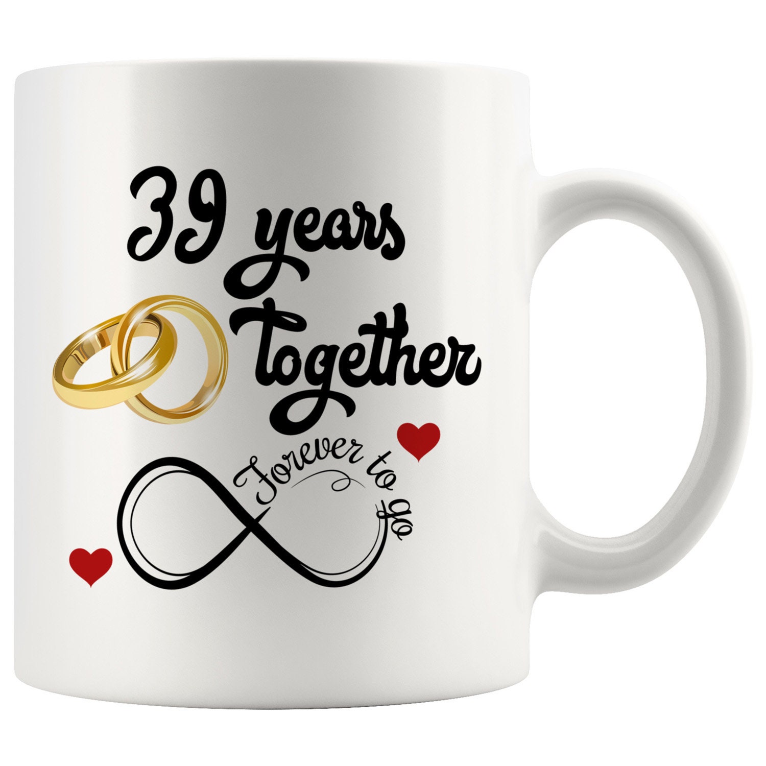 39th Wedding Anniversary Gift for Him and Her Married for 39 - Etsy