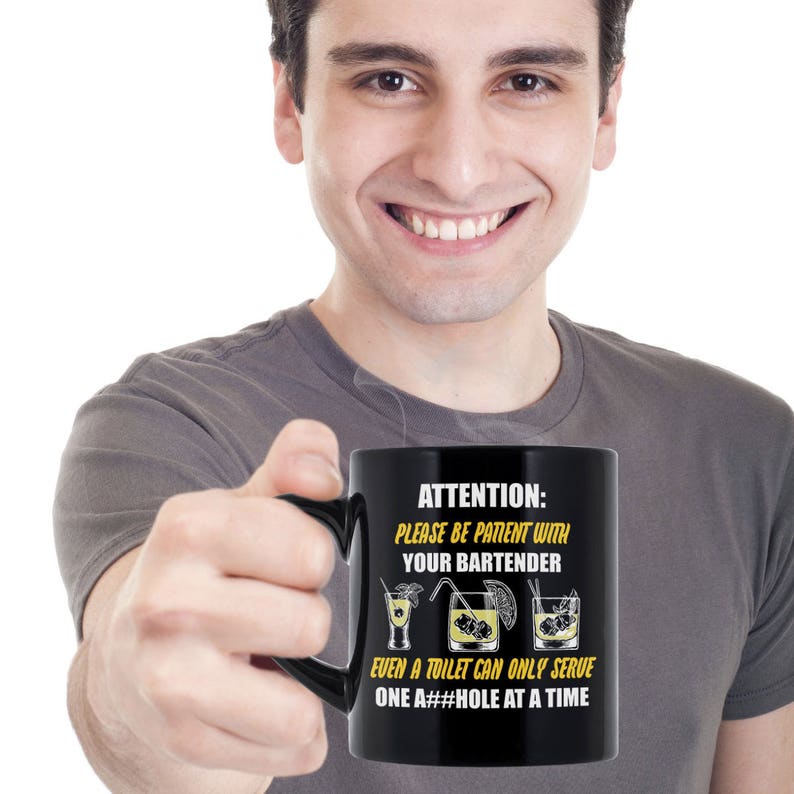 Cool Bartender Gifts Be Patient With Your Bartender Mug - Etsy