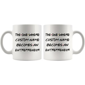 Personalized Entrepreneur Coffee Mug, Entrepreneur Promotion Present ...
