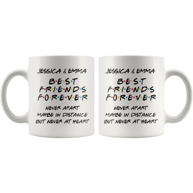 Personalized Best Friends Coffee Mug Best Friends Forever - Etsy