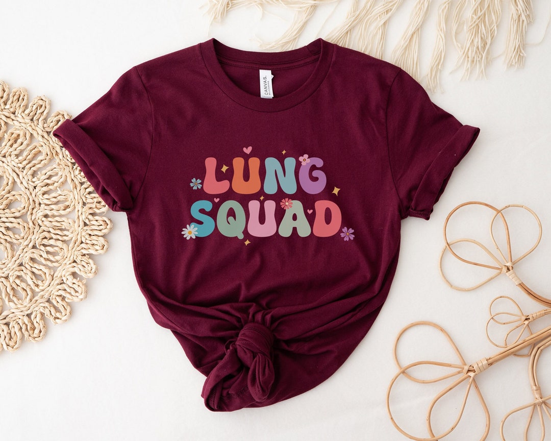 Lung Squad Retro Shirt, Respiratory Therapist Clothing, Pulmonologist ...