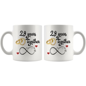 29th Wedding Anniversary Gift for Him and Her, Married for 29 Years ...