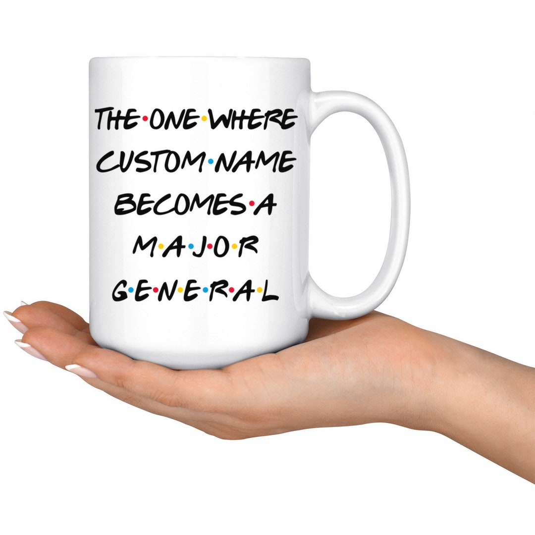 Personalized Major General Coffee Mug, Major General Promotion Present ...