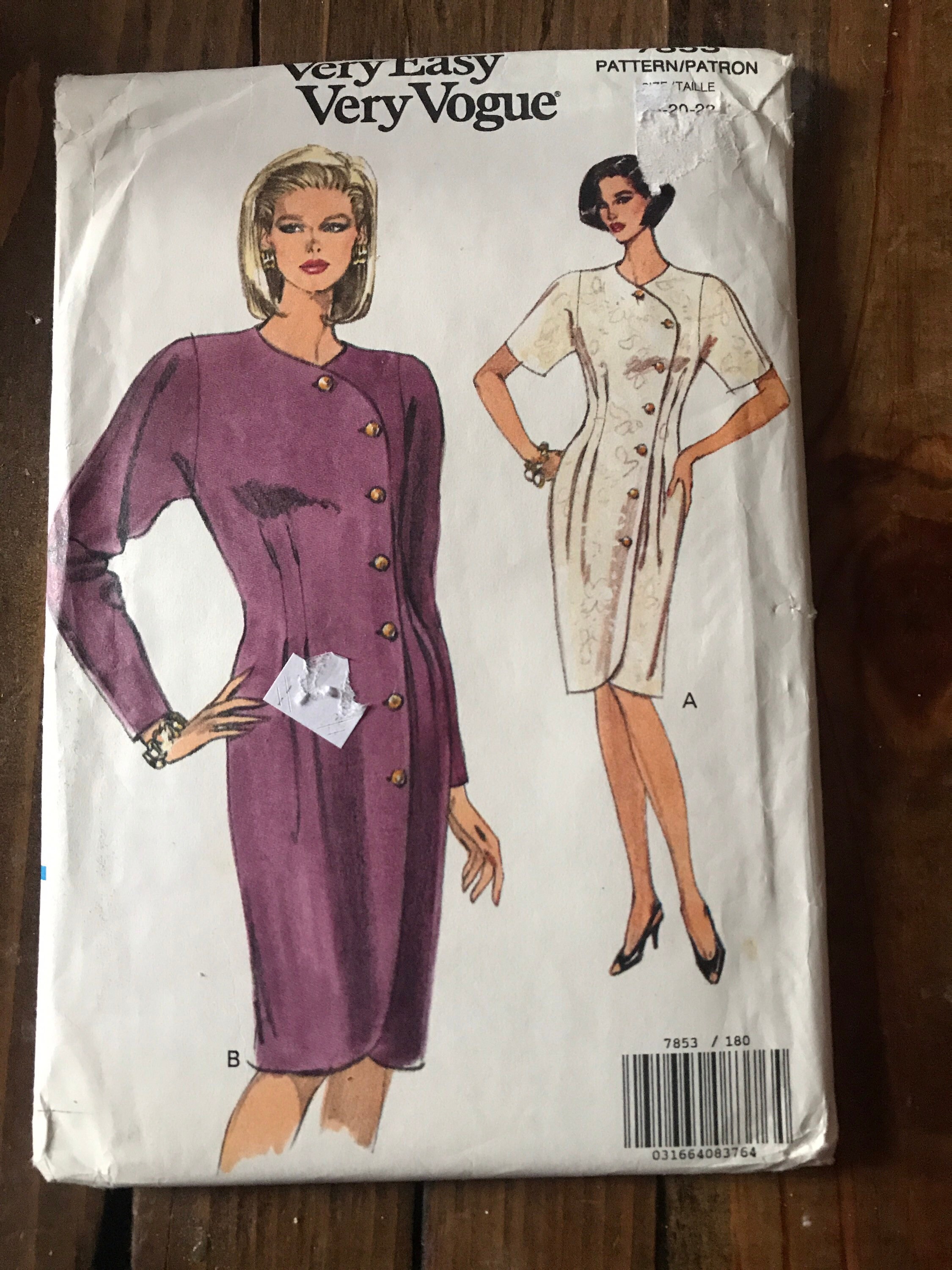 Vogue 7853dress Pattern - Etsy