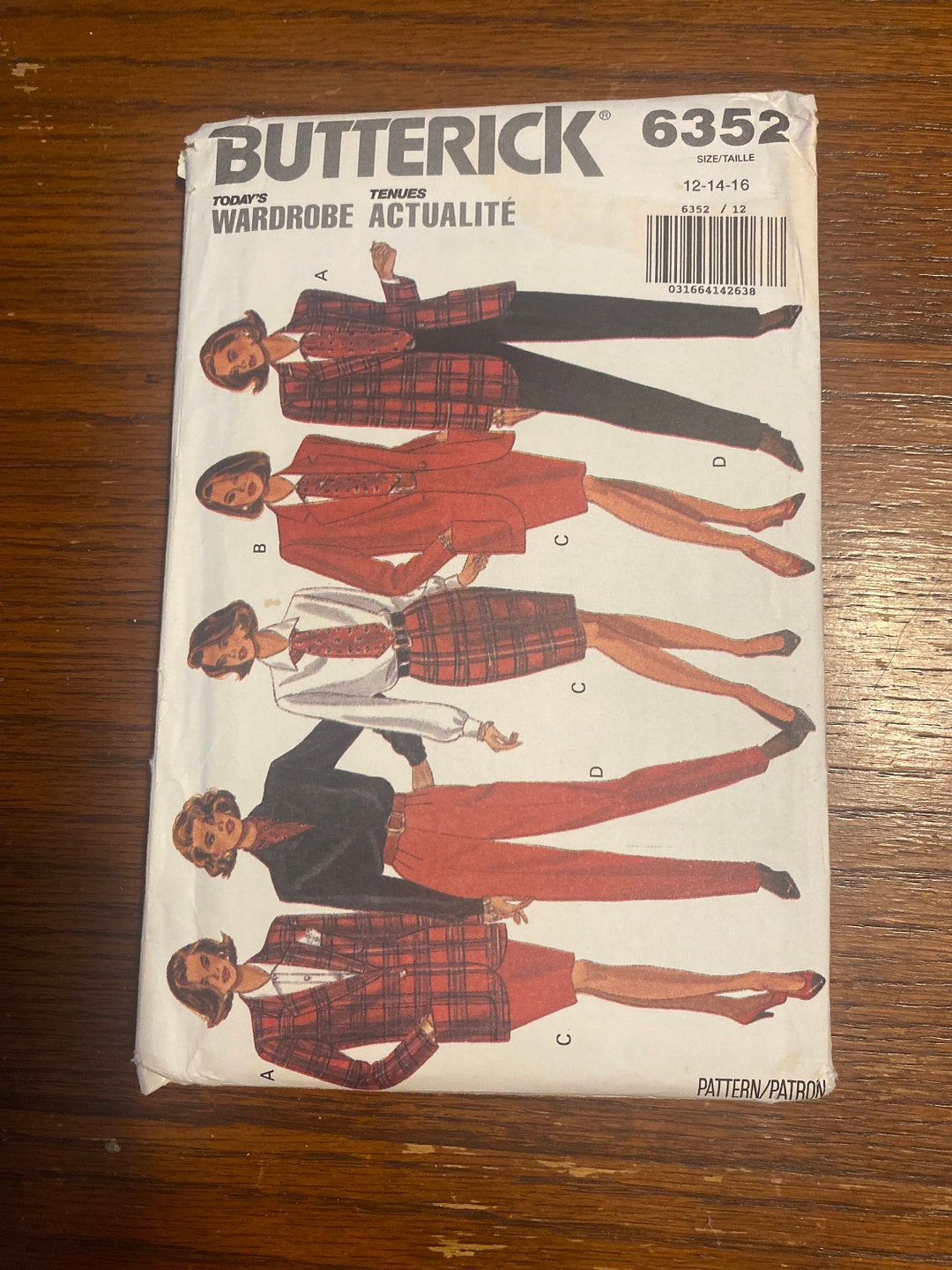 Butterick 6352 Wardrobe Pattern Sizes 12-16 - Etsy