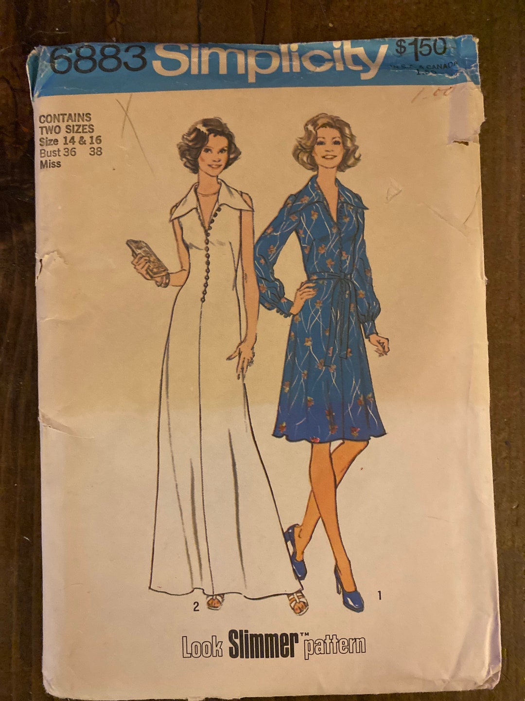 Simplicity 6883 Dress Pattern Sizes 14-16 - Etsy