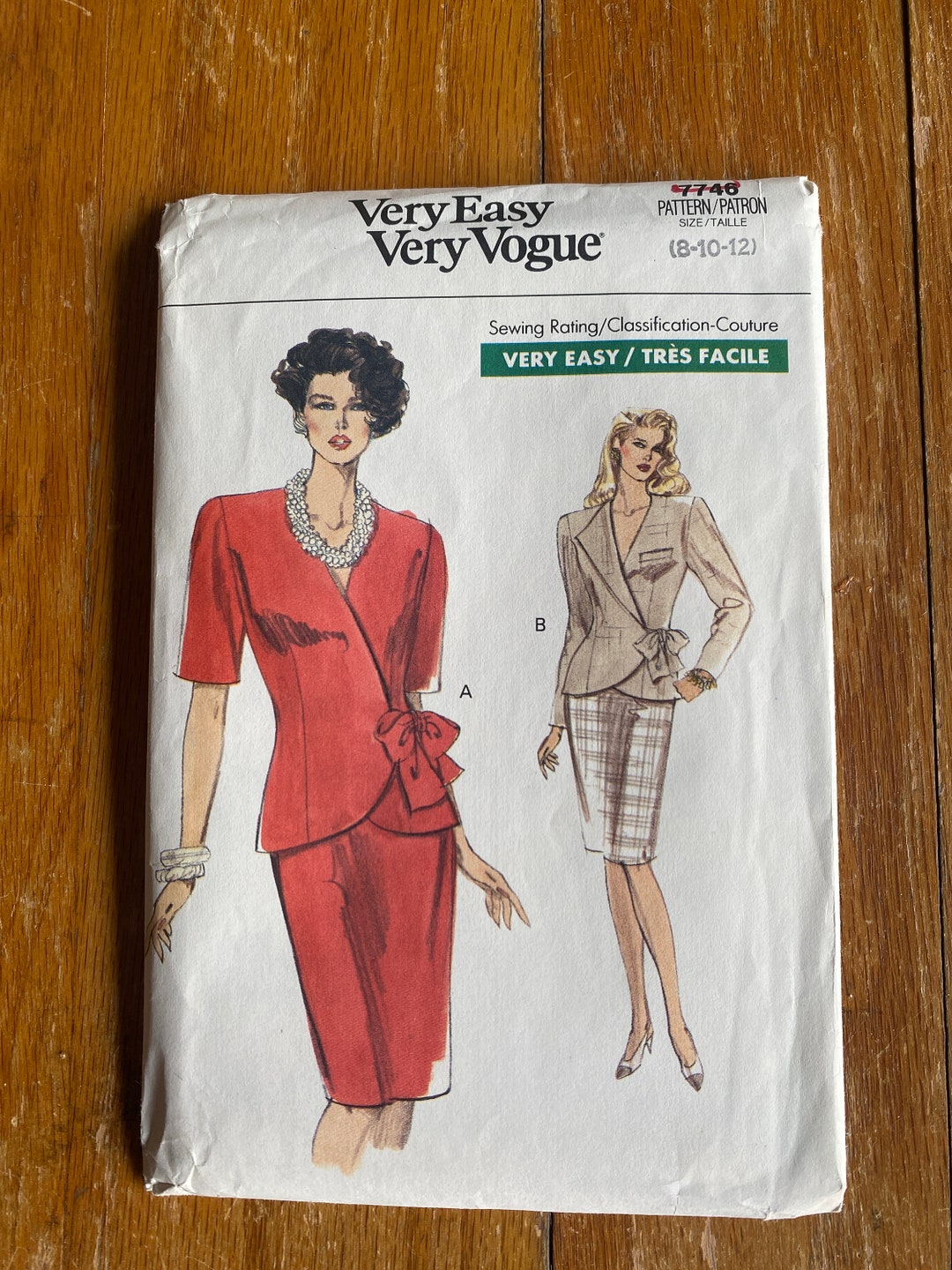 Vogue 7746 Top and Skirt Pattern - Etsy