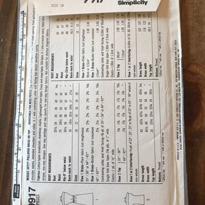 Simplicity 9917 Dress Pattern - Etsy