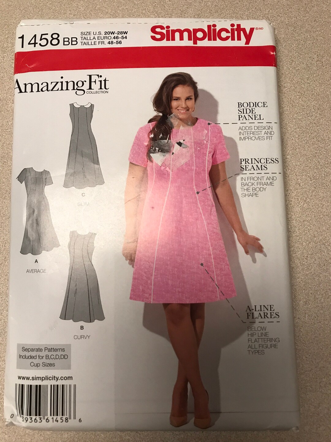 Simplicity 1458 Dress Pattern - Etsy