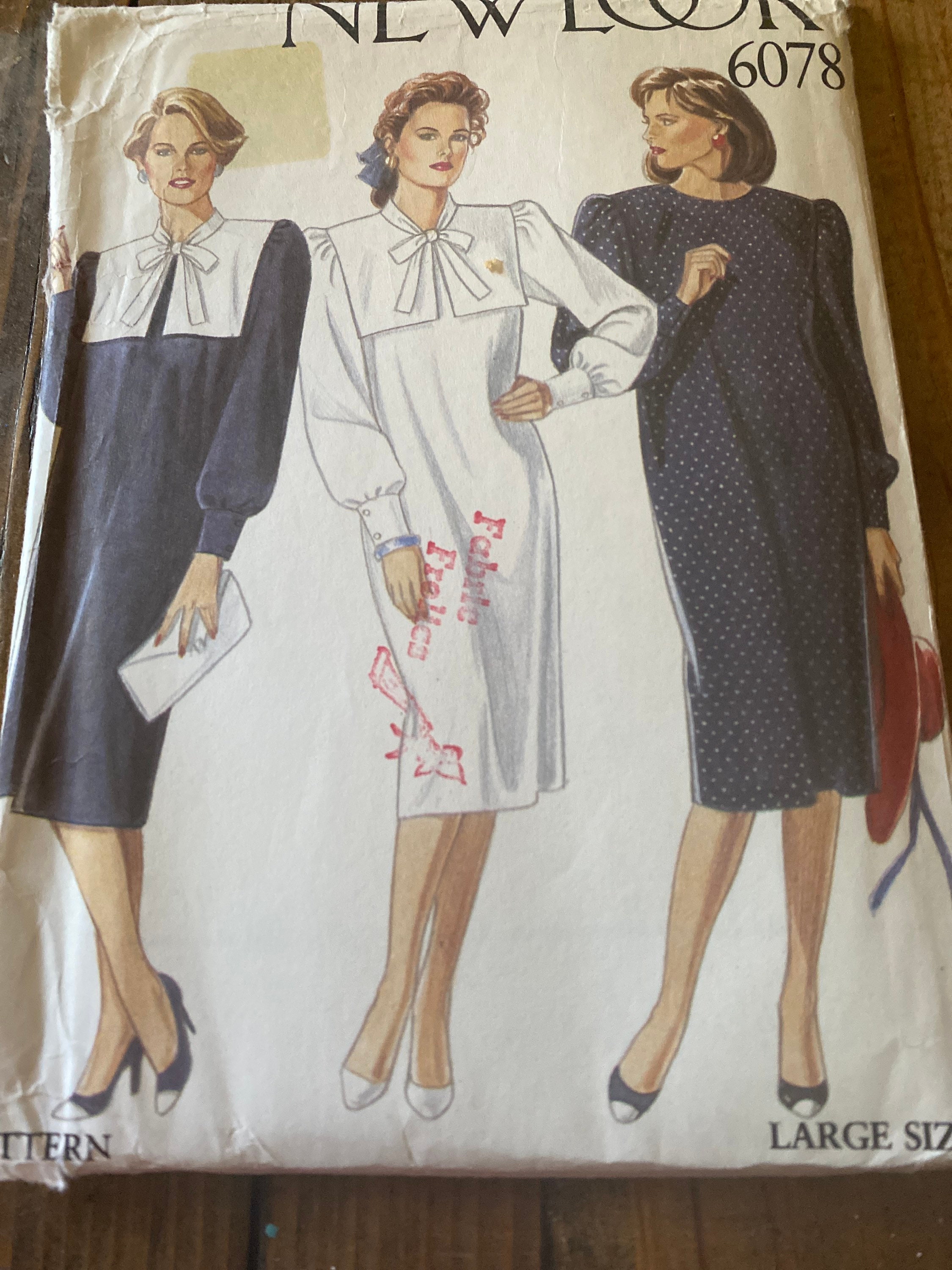 New Look 6078 Dress Pattern - Etsy