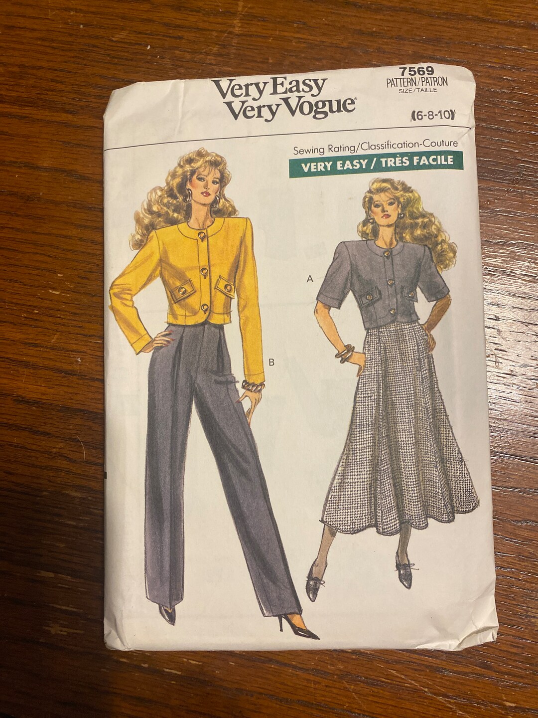 Very Easy Very Vogue 7569 Pattern - Etsy