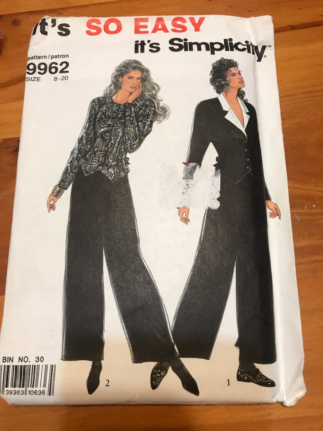 Simplicity 9962 Top and Pants Pattern - Etsy